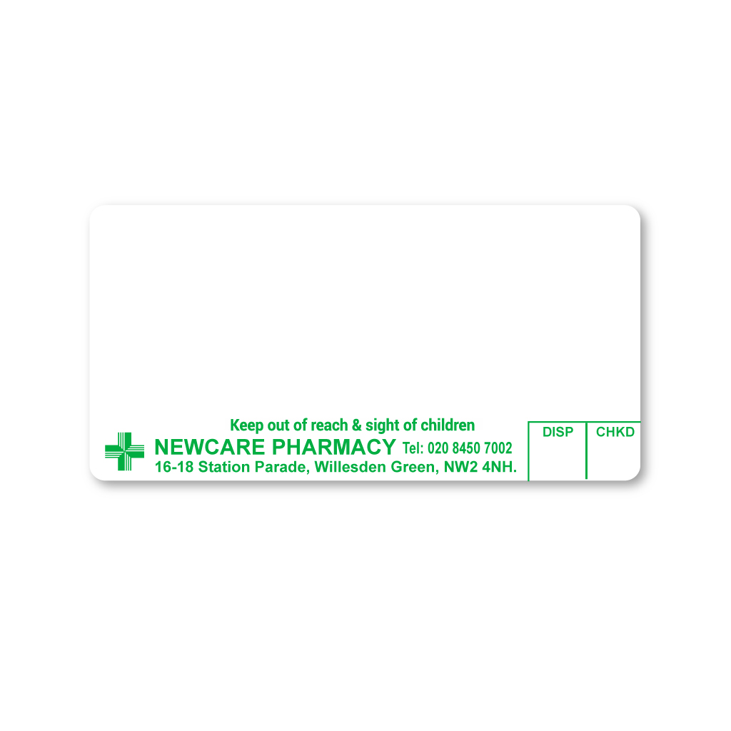 Newcare Pharmacy Labels | EMT Healthcare
