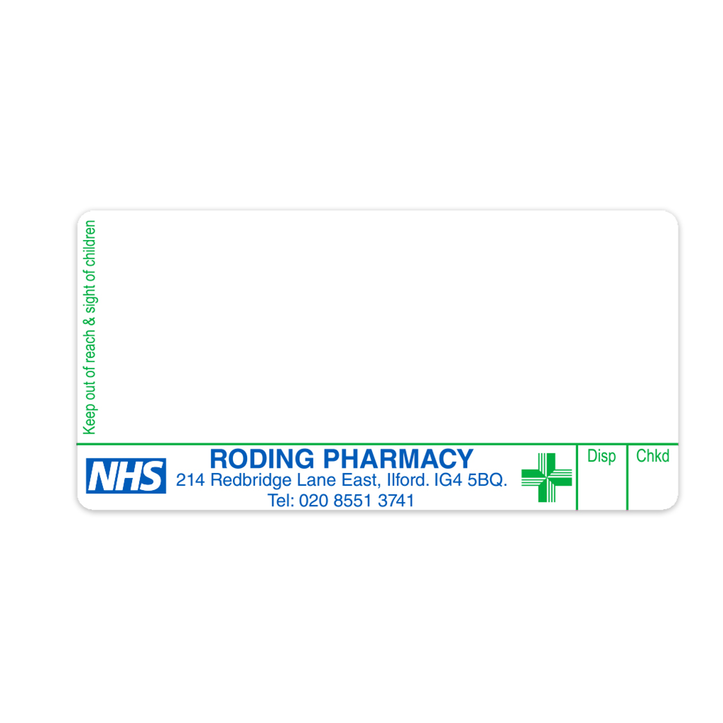 Roding Pharmacy Dispensing Labels | EMT Healthcare