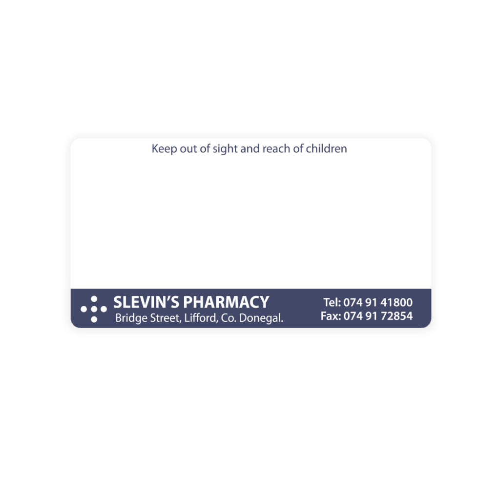 Slevins Pharmacy Labels | EMT Healthcare