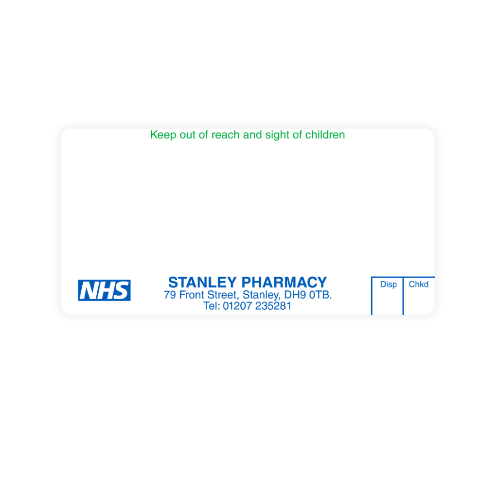 Stanley Pharmacy Labels | EMT Healthcare