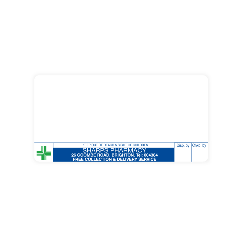 Sharps Pharmacy Labels | EMT Healthcare
