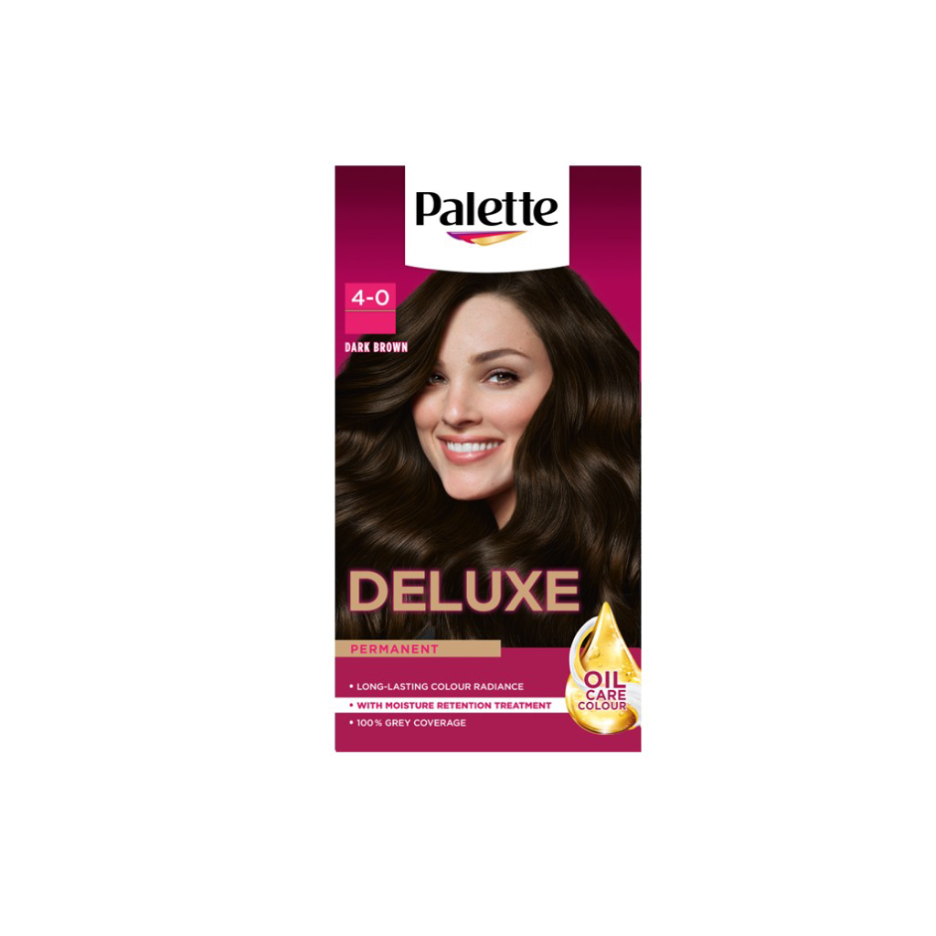 Palette Deluxe 4-0 Dark Brown Hair Dye | EMT Healthcare