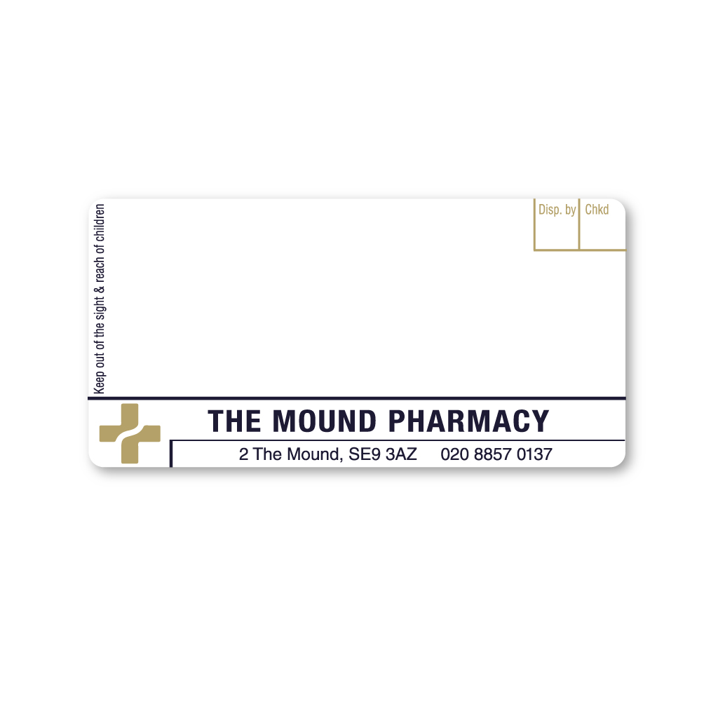 The Mount Pharmacy Labels | EMT Healthcare