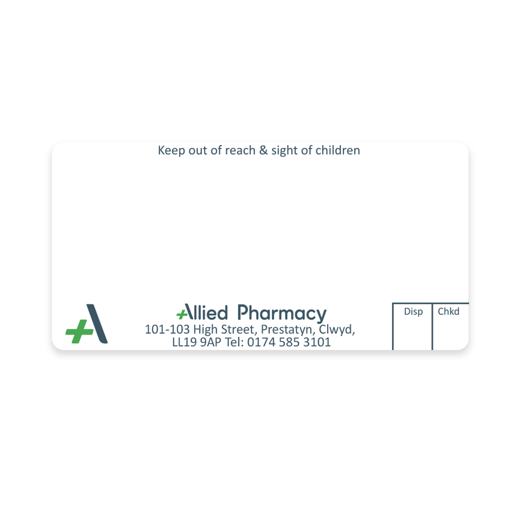 Allied Prestatyn Dispensing Labels | EMT Healthcare