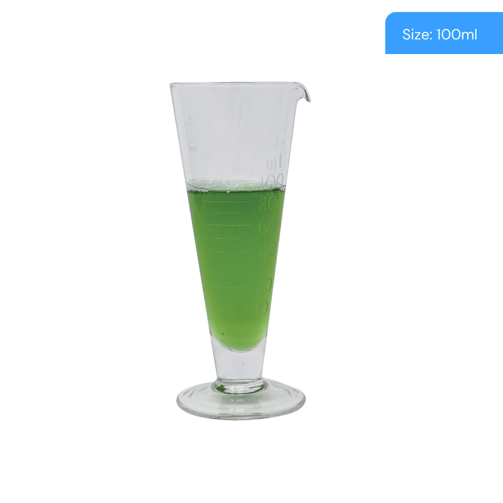Grad Conical Glass Measure 100ml | EMT Healthcare