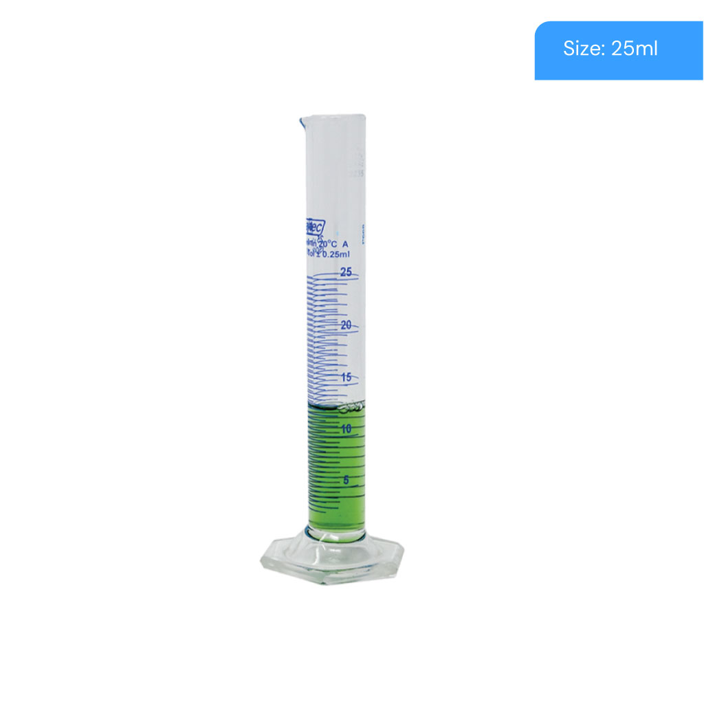 Graduated Straight Glass Measure 25ml | EMT Healthcare