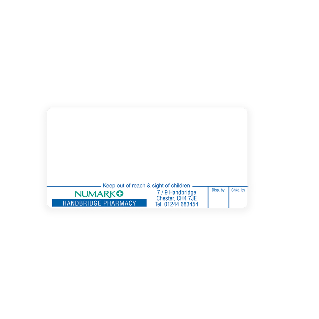 Handbridge Pharmacy Labels | EMT Healthcare